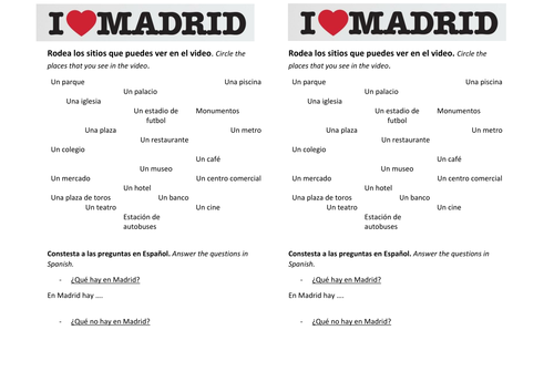 My city/ Mi ciudad | Teaching Resources