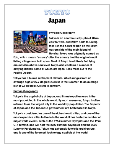 Asia: Physical and Human Geography (People and Places) | Teaching Resources
