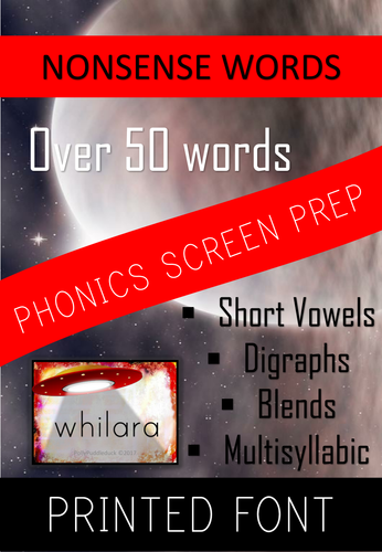 Nonsense Words Pack (Phonics Screening Prep) | Teaching Resources