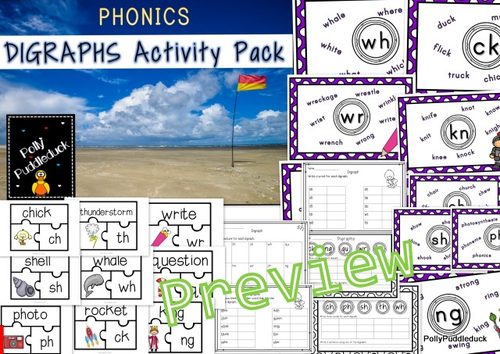 Phonics Digraphs Activity Pack | Teaching Resources