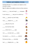 Definite and Indefinite Articles | Teaching Resources