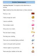 Definite and Indefinite Articles | Teaching Resources