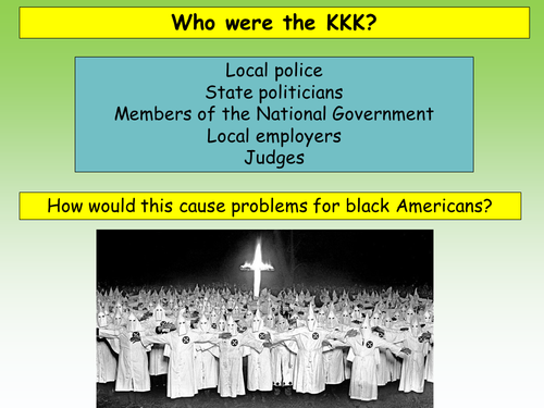 Ku Klux Klan - KKK | Teaching Resources