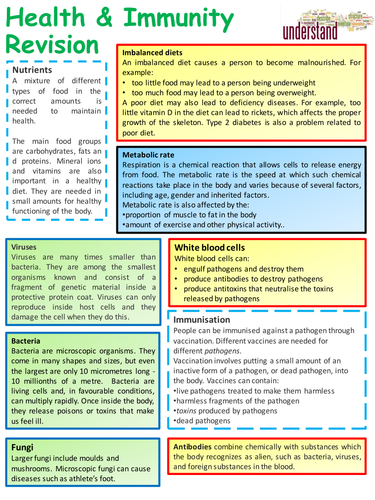 GCSE Biology Health & Immunity Revision Lesson | Teaching Resources