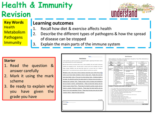 GCSE Biology Health & Immunity Revision Lesson | Teaching Resources