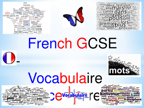 French GCSE (9 - 1) Essential Revision Vocabulary | Teaching Resources