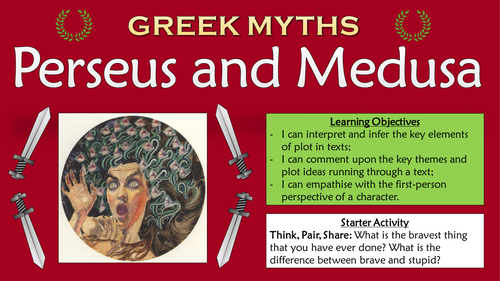Greek Myths: Perseus and Medusa | Teaching Resources