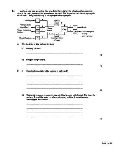 Ultimate A Level Biology Revision Pack 3 - Notes and Exam Questions ...
