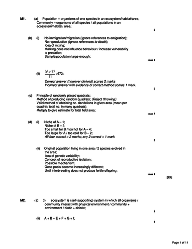 Ultimate A Level Biology Revision Pack 3 - Notes and Exam Questions ...