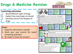 KS4 GCSE Biology Drugs & Medicine Revision Lesson | Teaching Resources