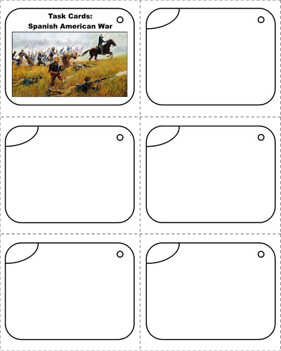 Spanish American War Task Cards | Teaching Resources
