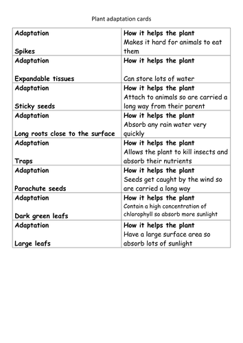 KS4 GCSE Biology Adaptation & Competition Revision Lesson | Teaching ...