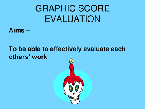 COMPLETE 6 WEEK UNIT OF WORK FOR GRAPHIC SCORES | Teaching Resources