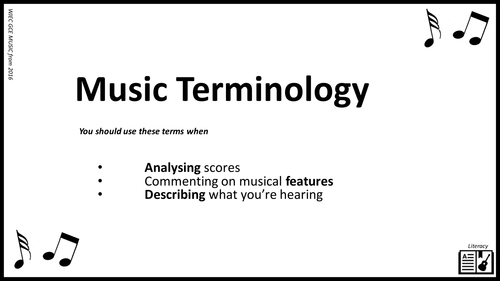A Level Music Terminology | Teaching Resources