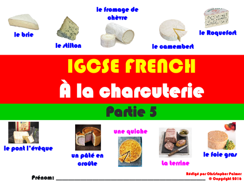 IGCSE French: Food and Drink (Part 5): At the delicatessen | Teaching ...