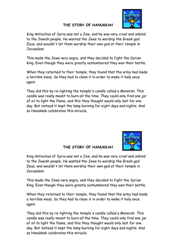 The Story of Hanukkah | Teaching Resources