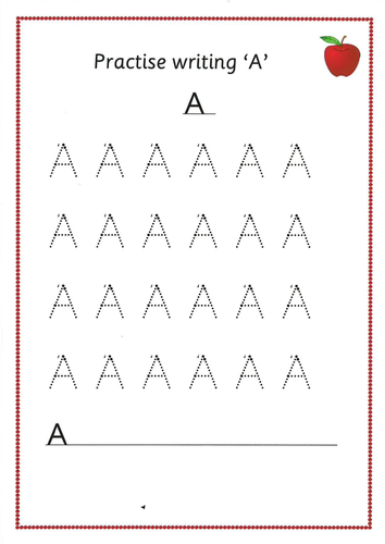 Alphabet Displays Aa-Zz cards Alphabet mat pictures Trace over Aa-Zz ...