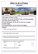 Year 1 comprehension - France | Teaching Resources