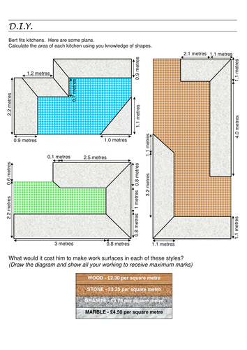 Compound areas and buildings (worksheet) | Teaching Resources