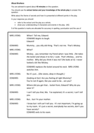 EDUQAS Extract and Whole Text Theme and Character Tasks on 'Blood ...