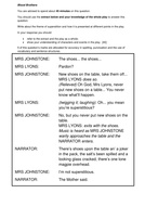 EDUQAS Extract and Whole Text Theme and Character Tasks on 'Blood ...