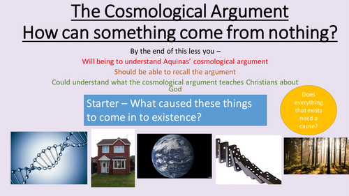 The Cosmological Argument Edexcel B GCSE NEW SPEC | Teaching Resources