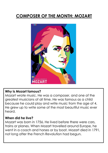 Composer of the Month | Teaching Resources