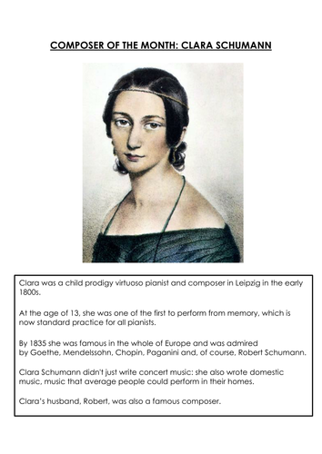 Composer of the Month | Teaching Resources