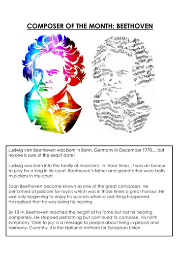 Composer of the Month | Teaching Resources