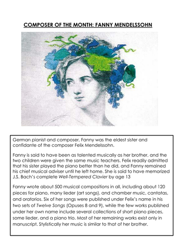Composer of the Month | Teaching Resources
