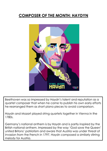 Composer of the Month | Teaching Resources