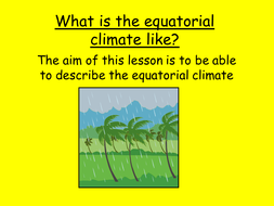 Equatorial climate graph drawing activity | Teaching Resources