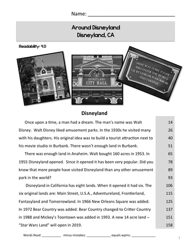 Journeys through Reading: Grade 5: Disneyland - Yeah Disney! ELD ...