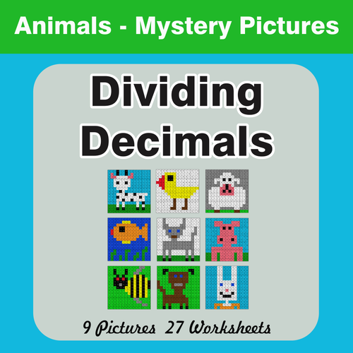 Dividing Decimals Mystery Pictures | Teaching Resources