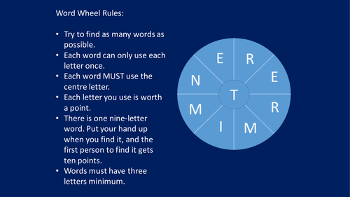 15 Word Wheels | Teaching Resources