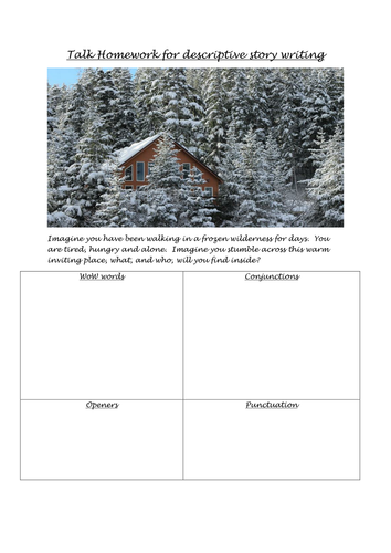 Descriptive story writing plan focussing on relative clauses and modal ...