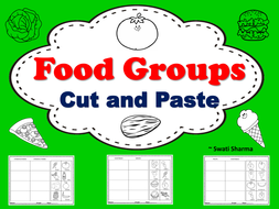 Food Groups Cut and Paste | Teaching Resources