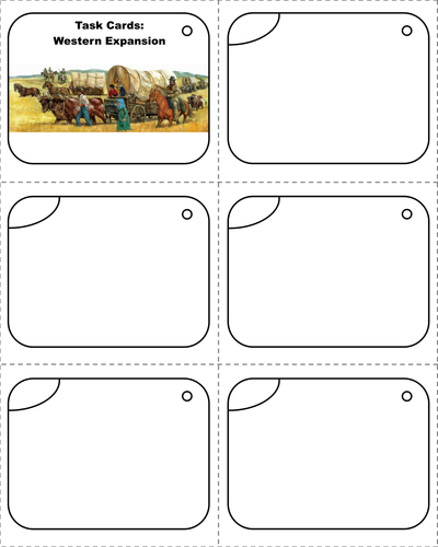Westward Expansion Task Cards | Teaching Resources