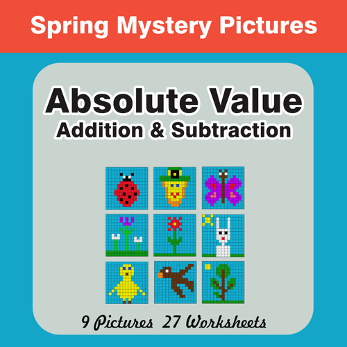 Spring Math: Absolute Value (Multiplication & Division) Mystery ...