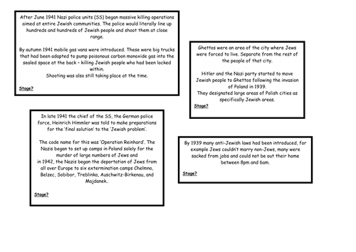 Holocaust persecution of Jews full resourced SOW, KS3 or KS4 | Teaching ...
