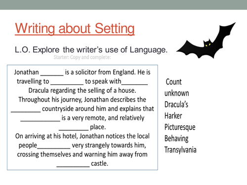 Introduction to Gothic Fiction KS3 | Teaching Resources