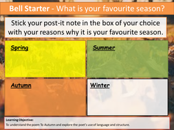 To Autumn by John Keats- Poem Analysis - Eduqas Poetry Anthology ...