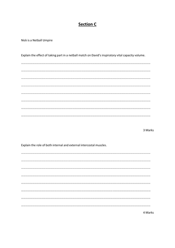 Btec Sport Level 3 2016 New Specification Unit 1 Learning Aims C E Exam Style Questions 3