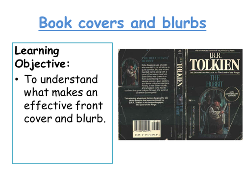 Create a book cover and blurb | Teaching Resources