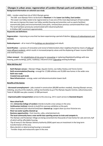 AS Level Case Studies | Teaching Resources
