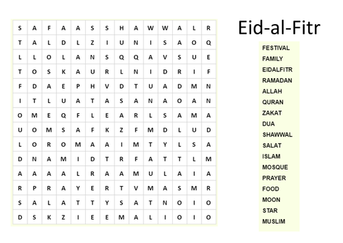 RAMADAN AND EID UL FITR RESOURCES KS2 ( ISLAM MUSLIM ) FESTIVAL ...
