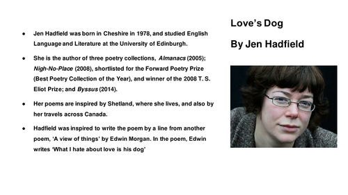 Love's Dog - Relationships poetry (SEN friendly) | Teaching Resources