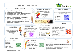 Dear Olly by Michael Morpurgo Independent Learning Contracts | Teaching ...