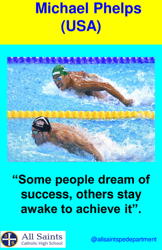 PE Posters: 35 in total: Inspirational quotes and sporting icons ...