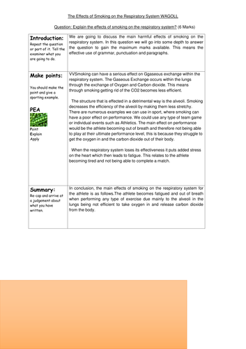 GCSE PE WAGOLL's for 12 mini essay questions. | Teaching Resources